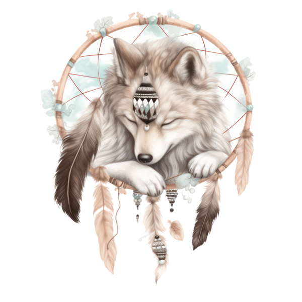 Bügelbilder Wolf mit Traumfänger online kaufen | Schnuckidu.com